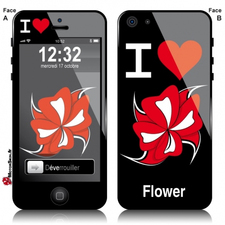 sticker iphone flower